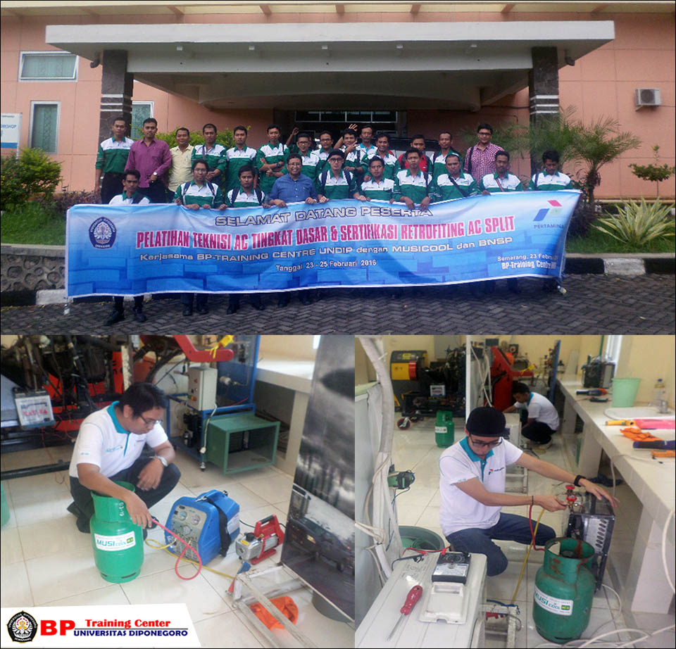 Pelatihan Teknisi Refrigeran AC BNSP – UU Training & Consulting Undip